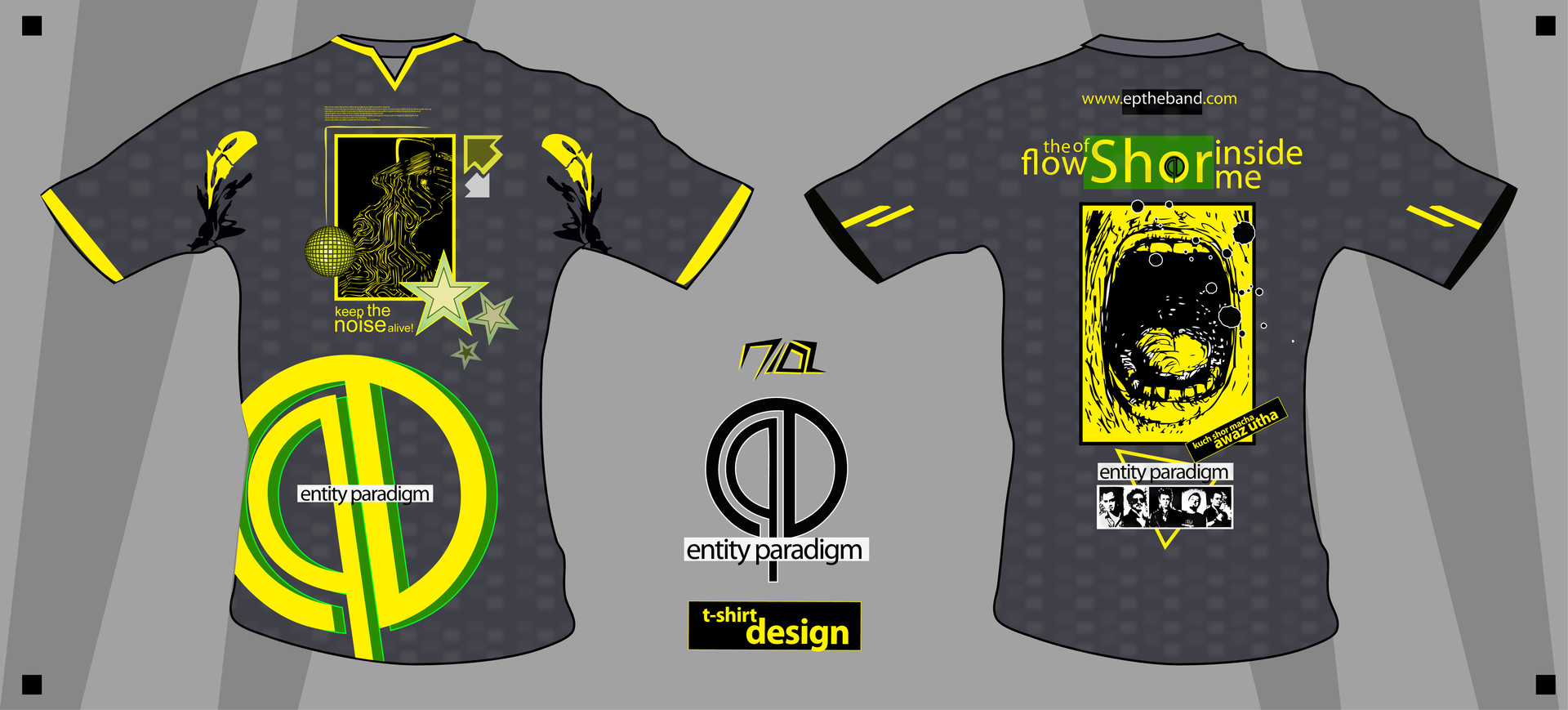 ArtStation - Music Band - Entity Paradigm [E.P] Tshirt Design