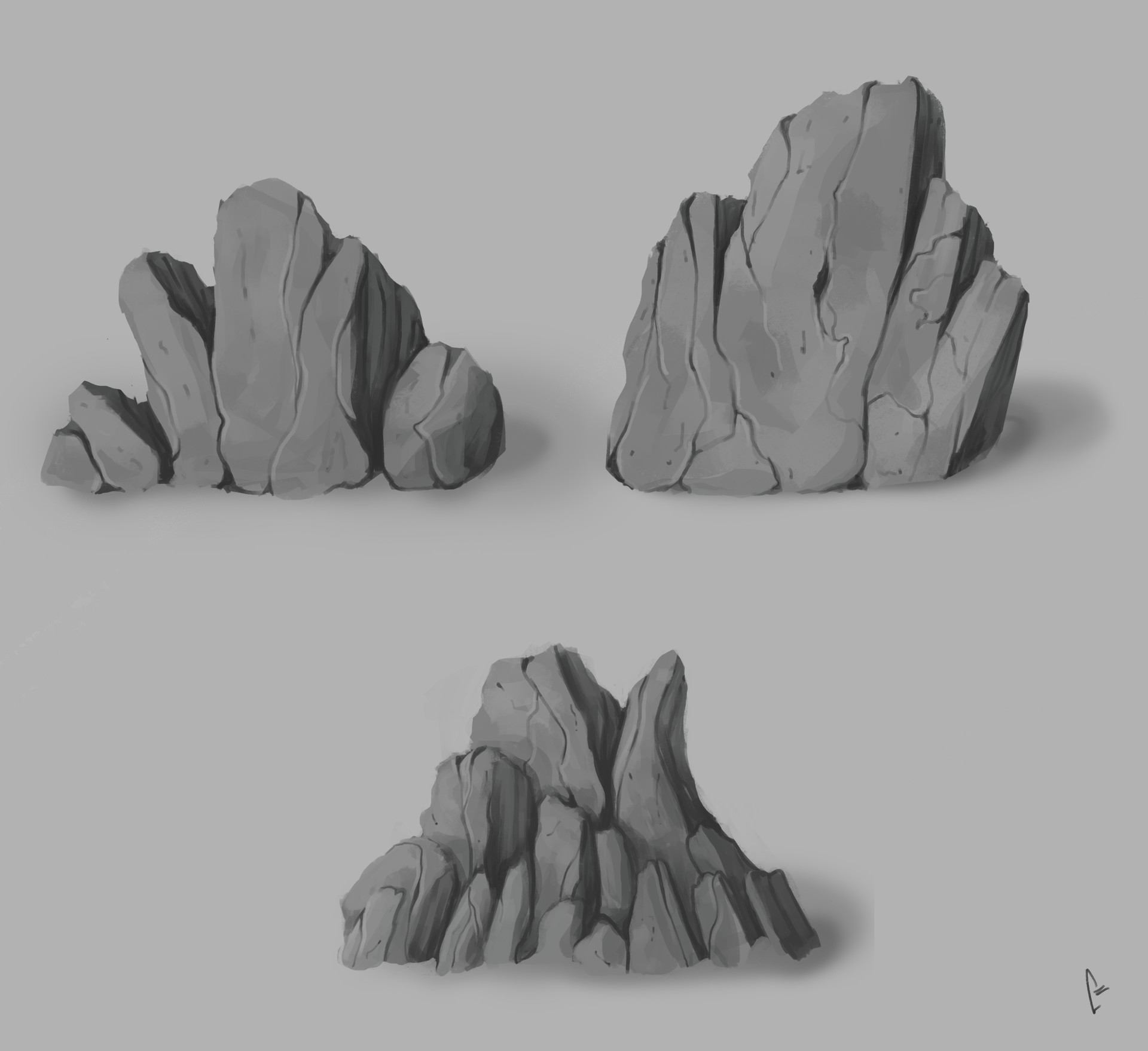 rocks concept art