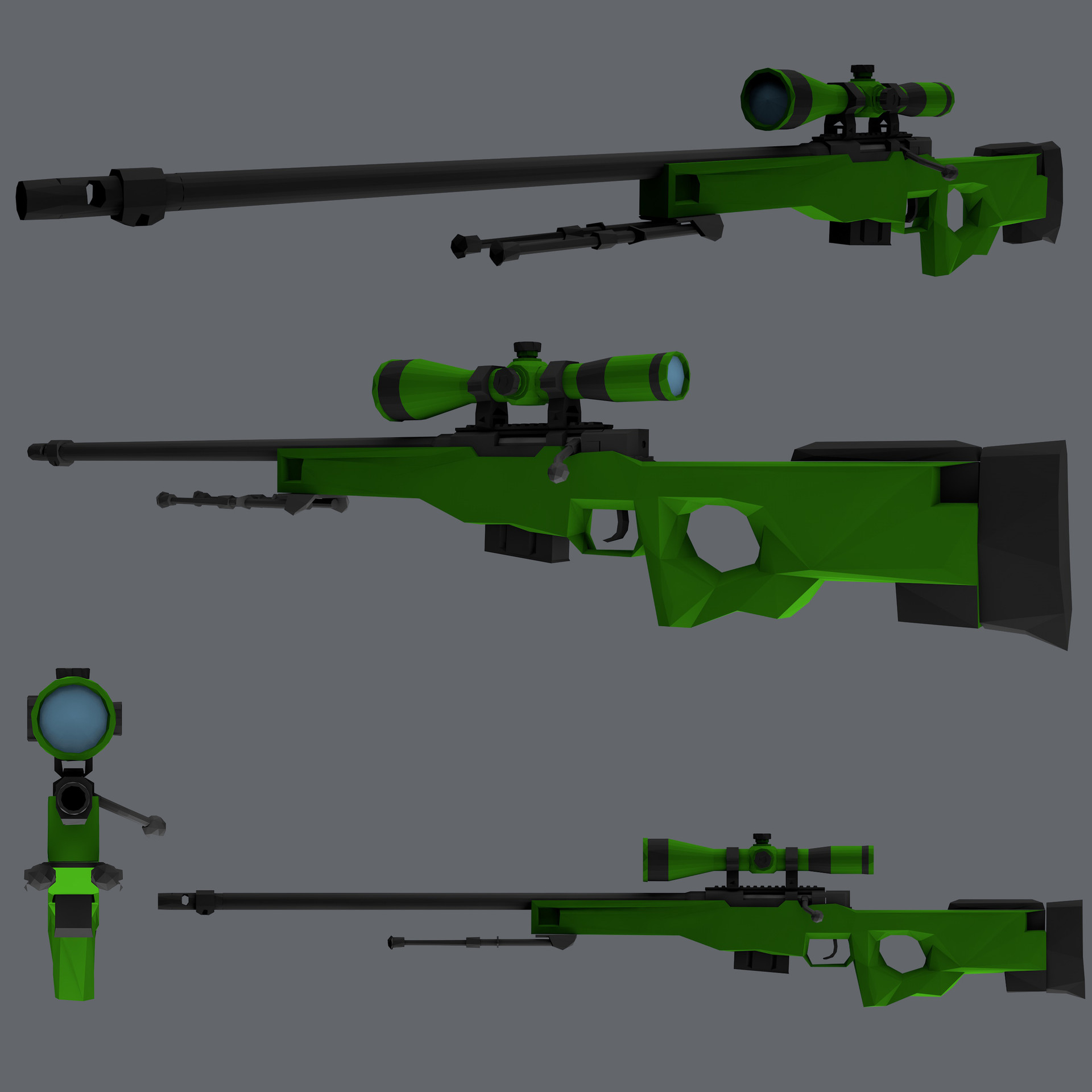 ArtStation - AWP - Low Poly