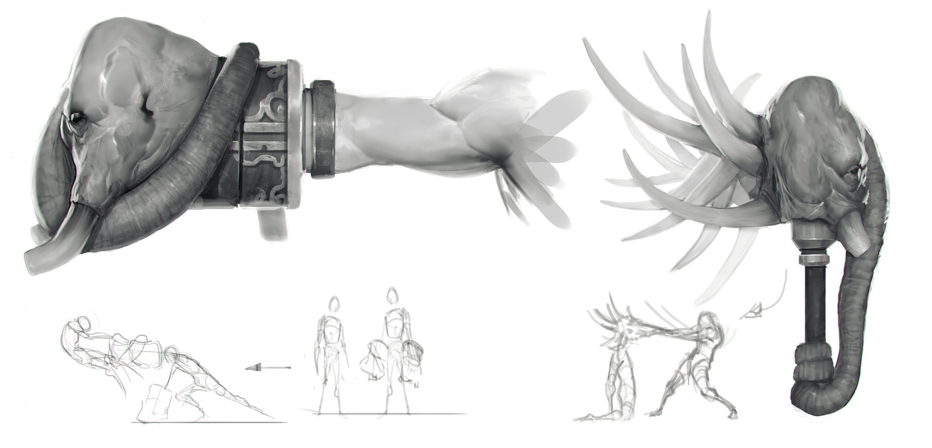 ArtStation - Elephant Weapons - Concept Art
