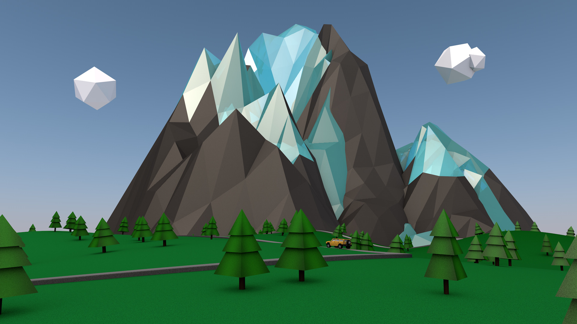 ArtStation - Low Poly Landscape