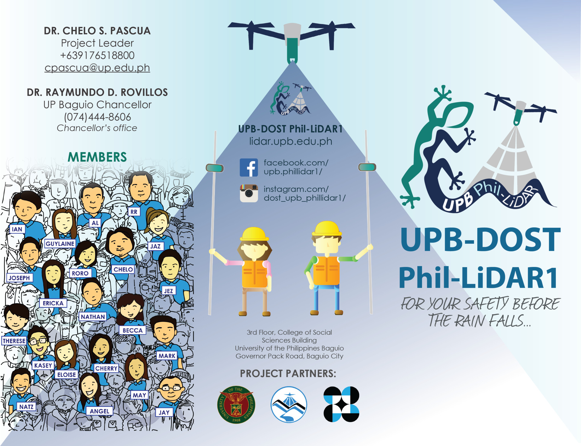 Ericka Picar - UPB-DOST Phil LiDAR1 3-fold brochure & poster