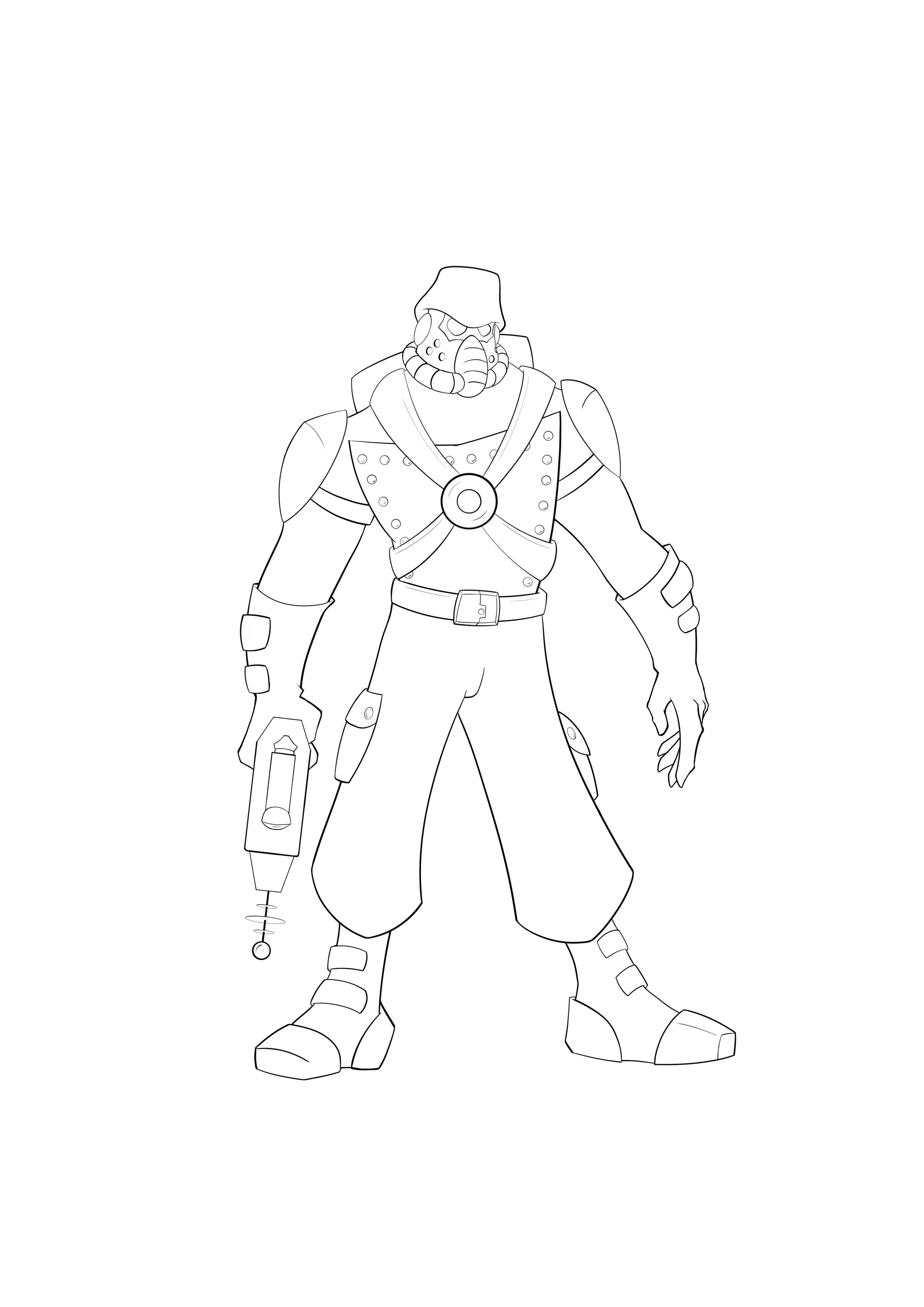 freeze blade coloring pages
