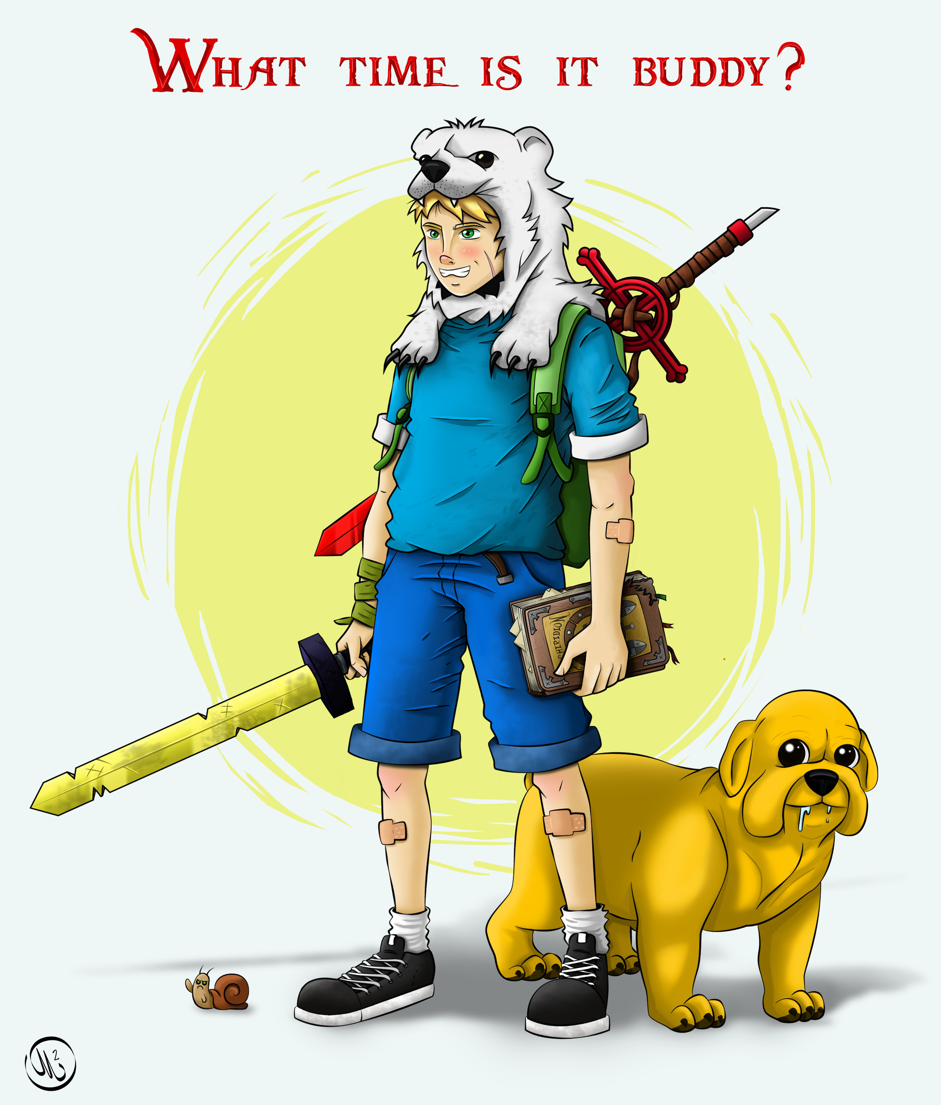 finn and jake realistic drawing