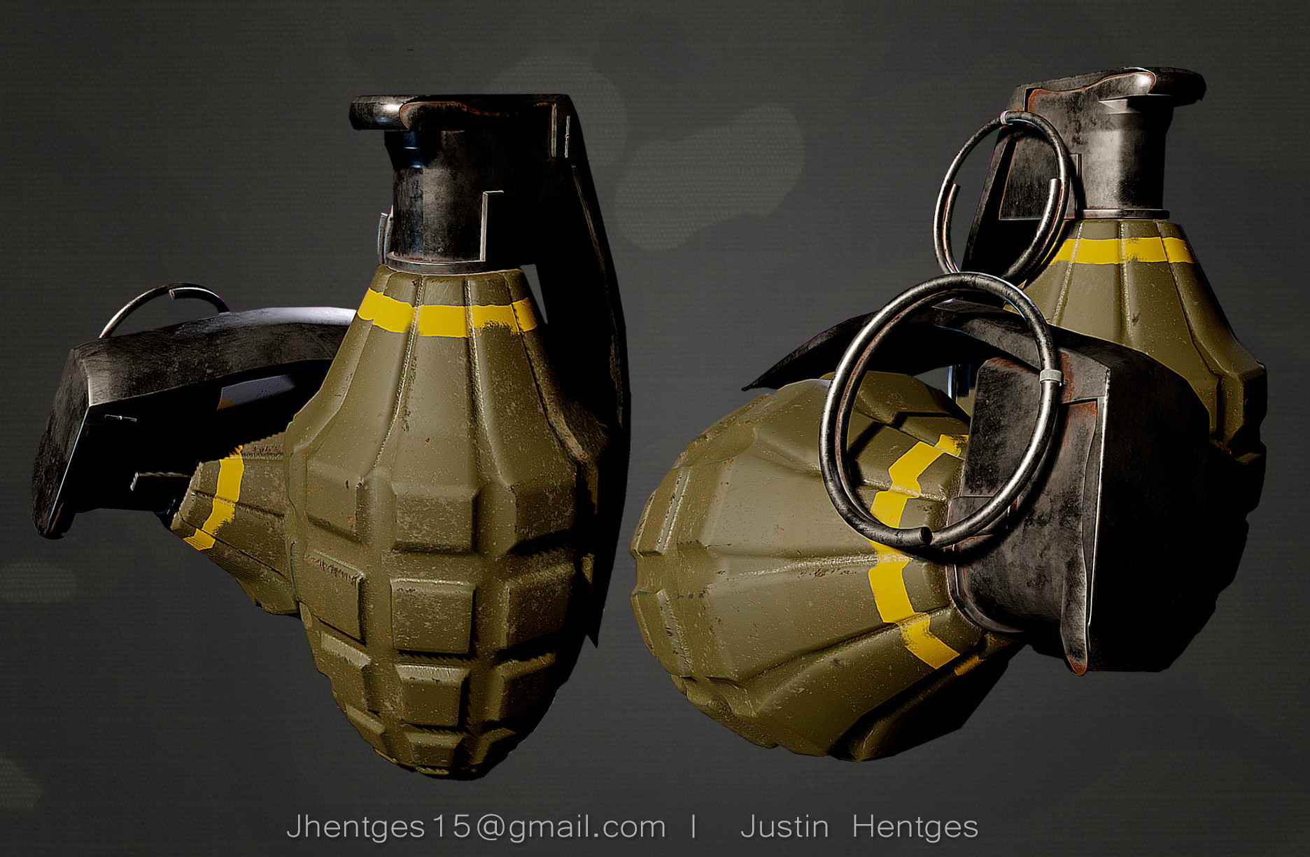 ArtStation - Wartime Mk2 Grenade.