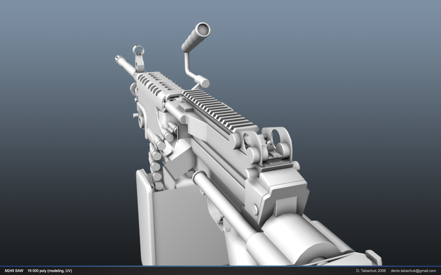 ArtStation - M249 SAW