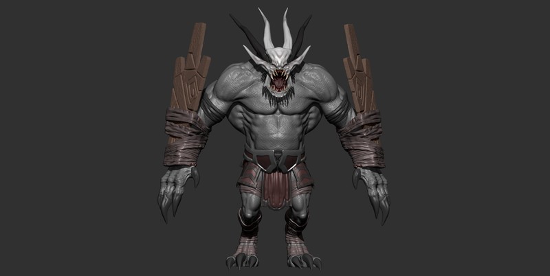 ArtStation - Digi Demon Sculpture