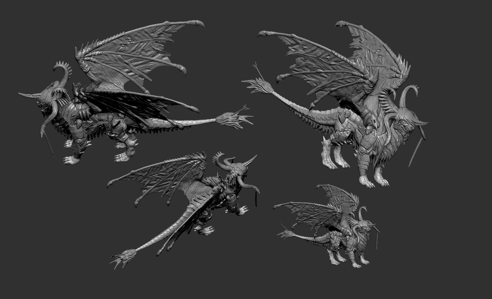 Digi Demon Sculpture - "Knightslayer Draconis"