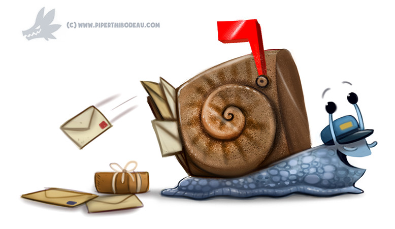 ArtStation - Daily Paint #1249. Snail Mail