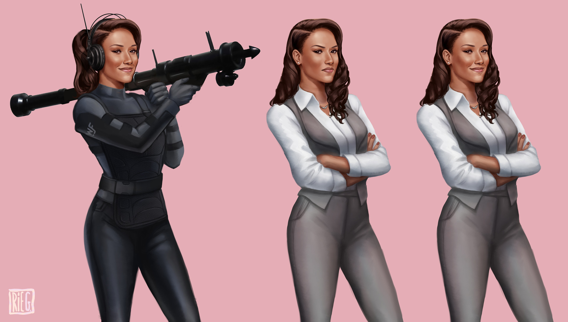 Rie Lee - Queen's Gambit Art