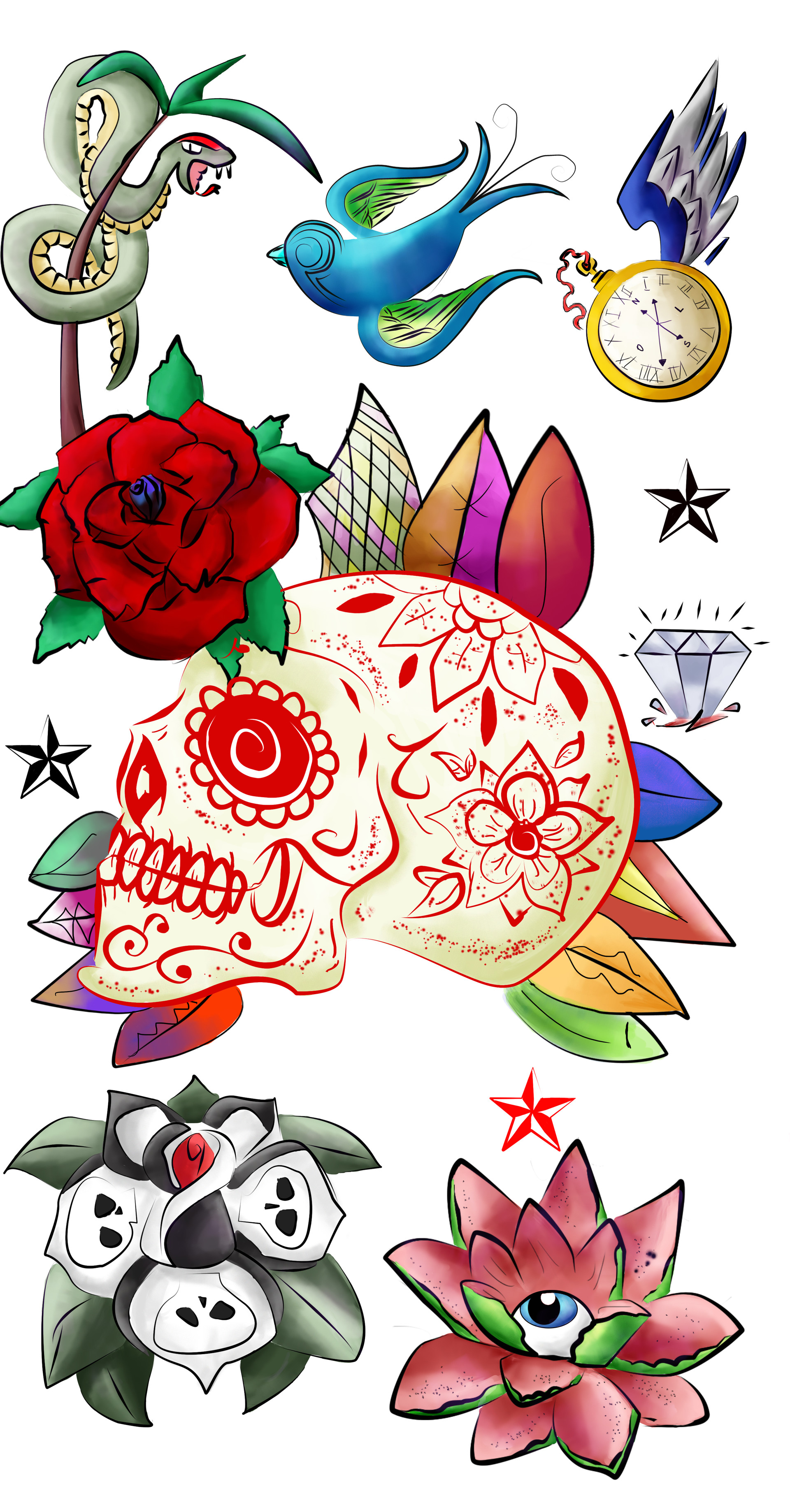 ArtStation - Tatto, many of them!