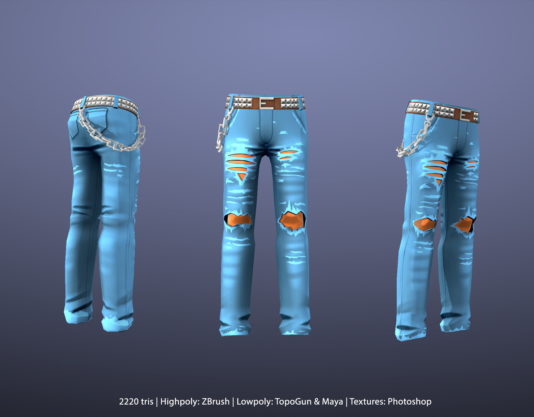 ArtStation - Plotagon Character Creator Asset: Ripped Jeans
