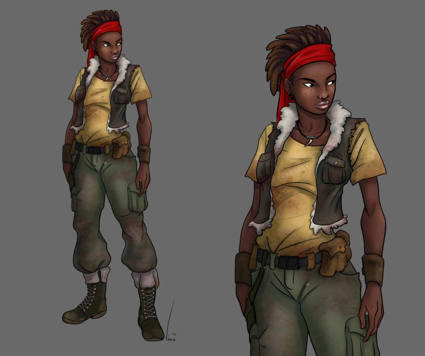 ArtStation - NTOMBI Character Sheet