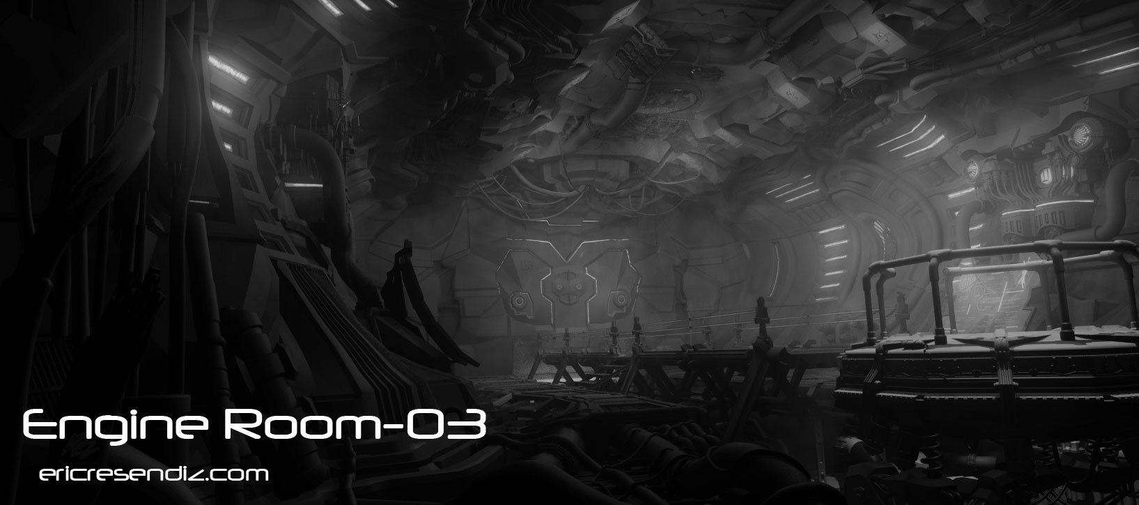 ArtStation - Deep Space Exploration Ship Engine Room