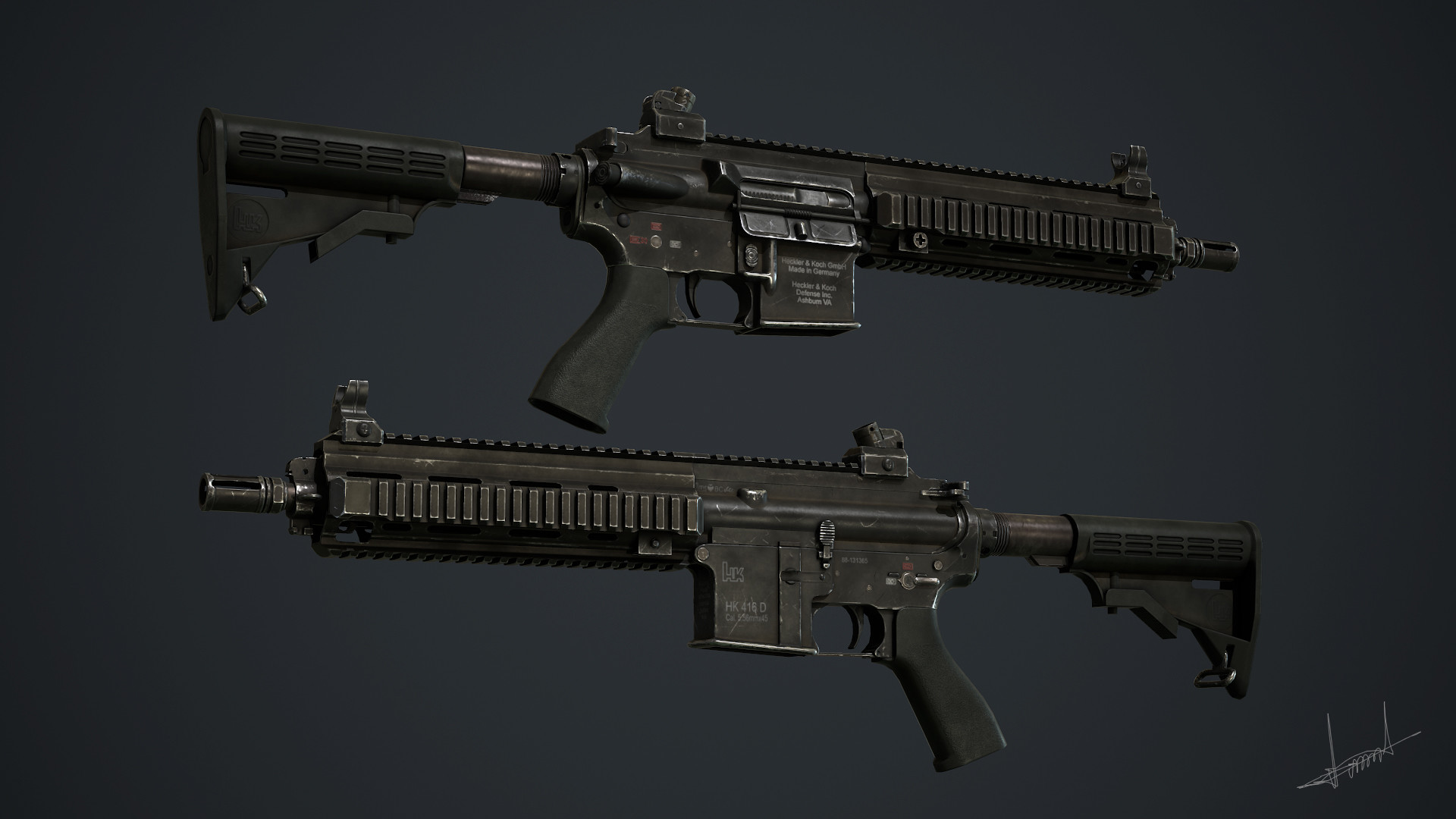 ArtStation - HK416 Variants