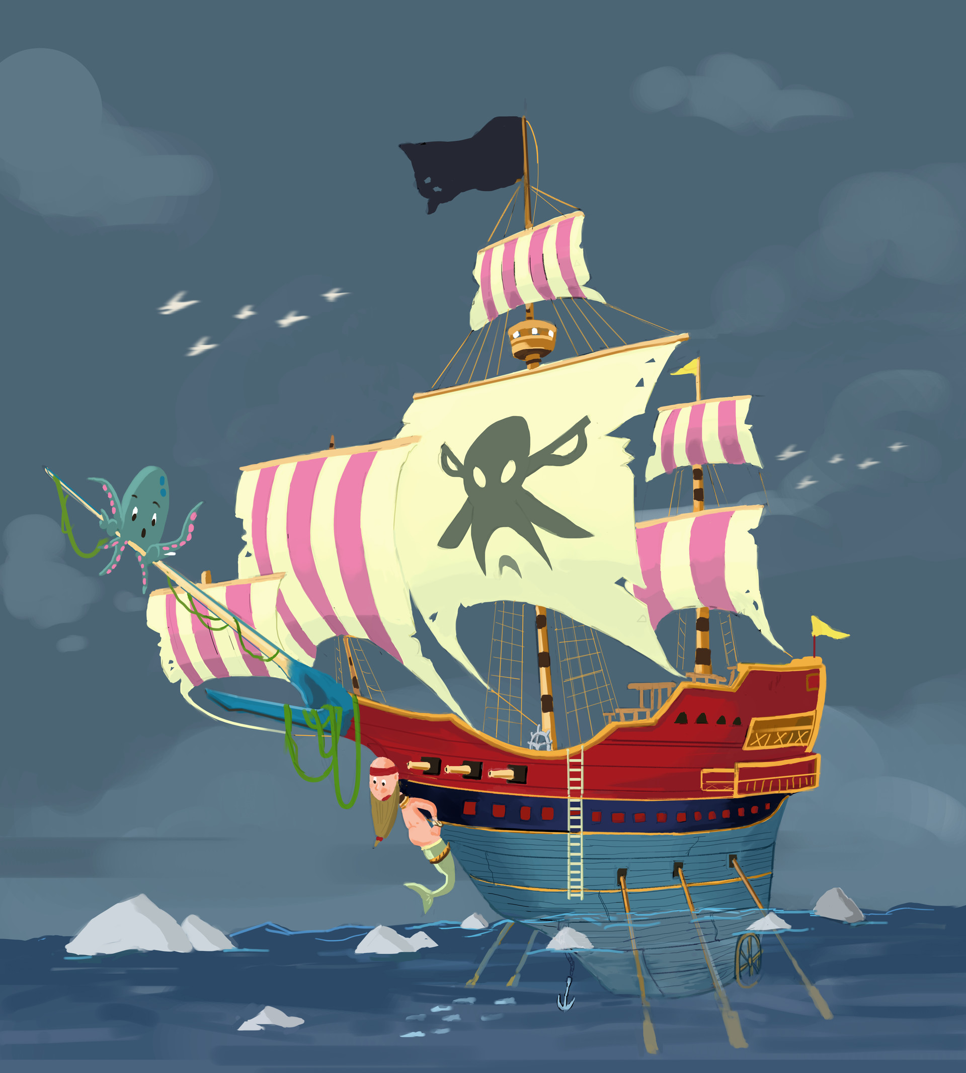 ArtStation - Pirate Ship
