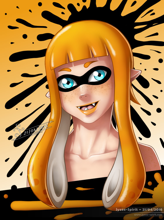 ArtStation - Inkling Girl Portrait