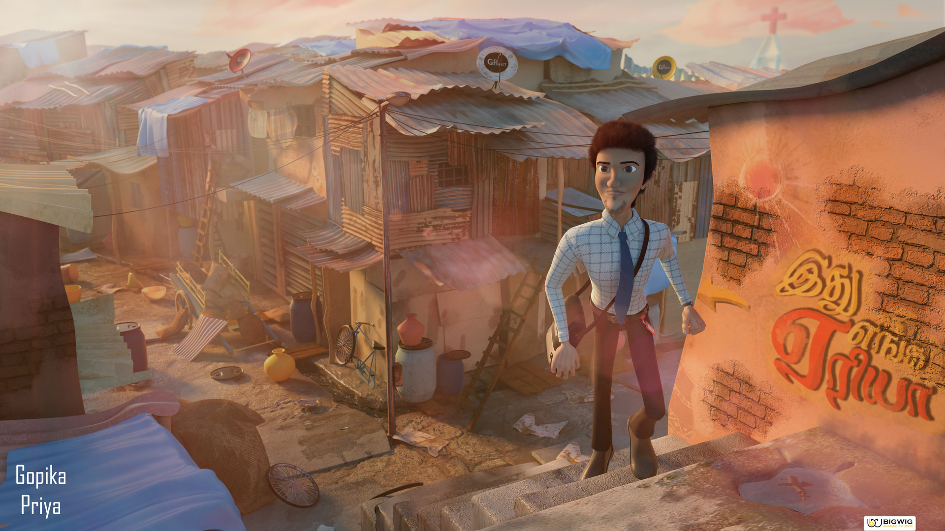 ArtStation - Indian Slum