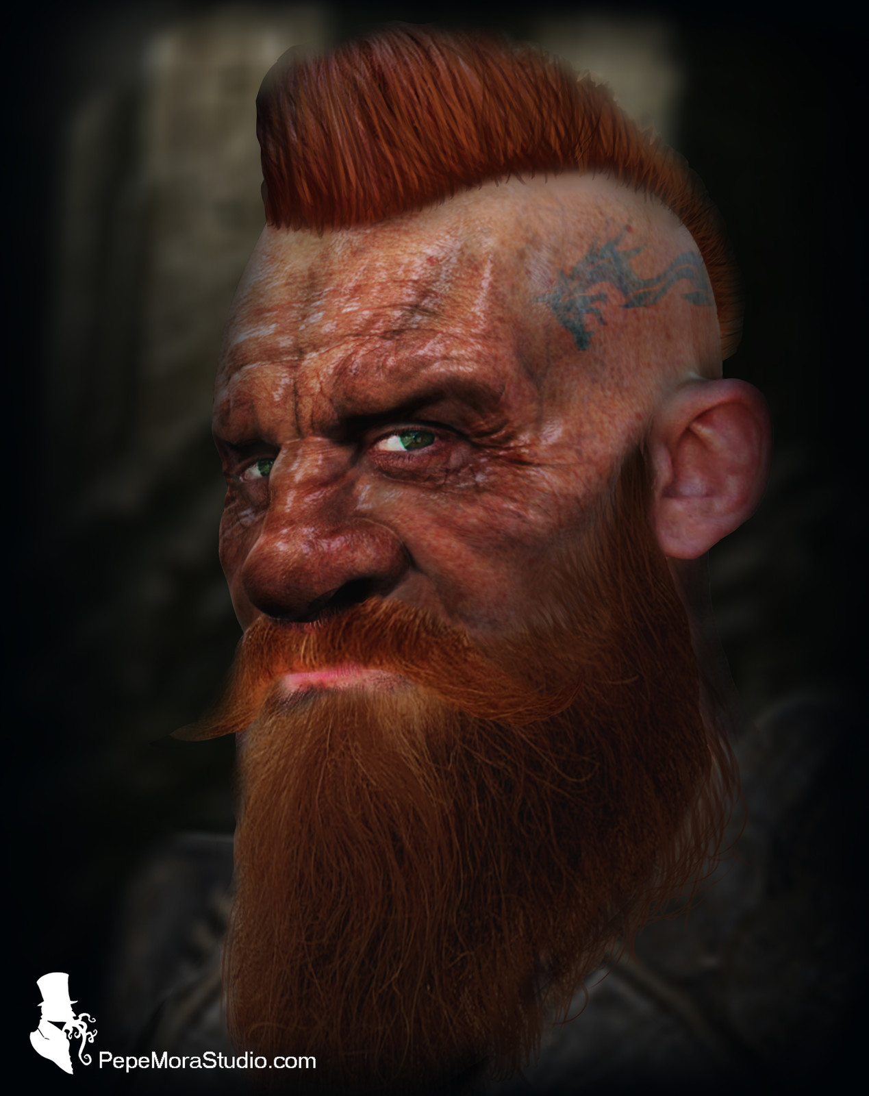 Pepe Mora - Dragon Hunter Make-up design