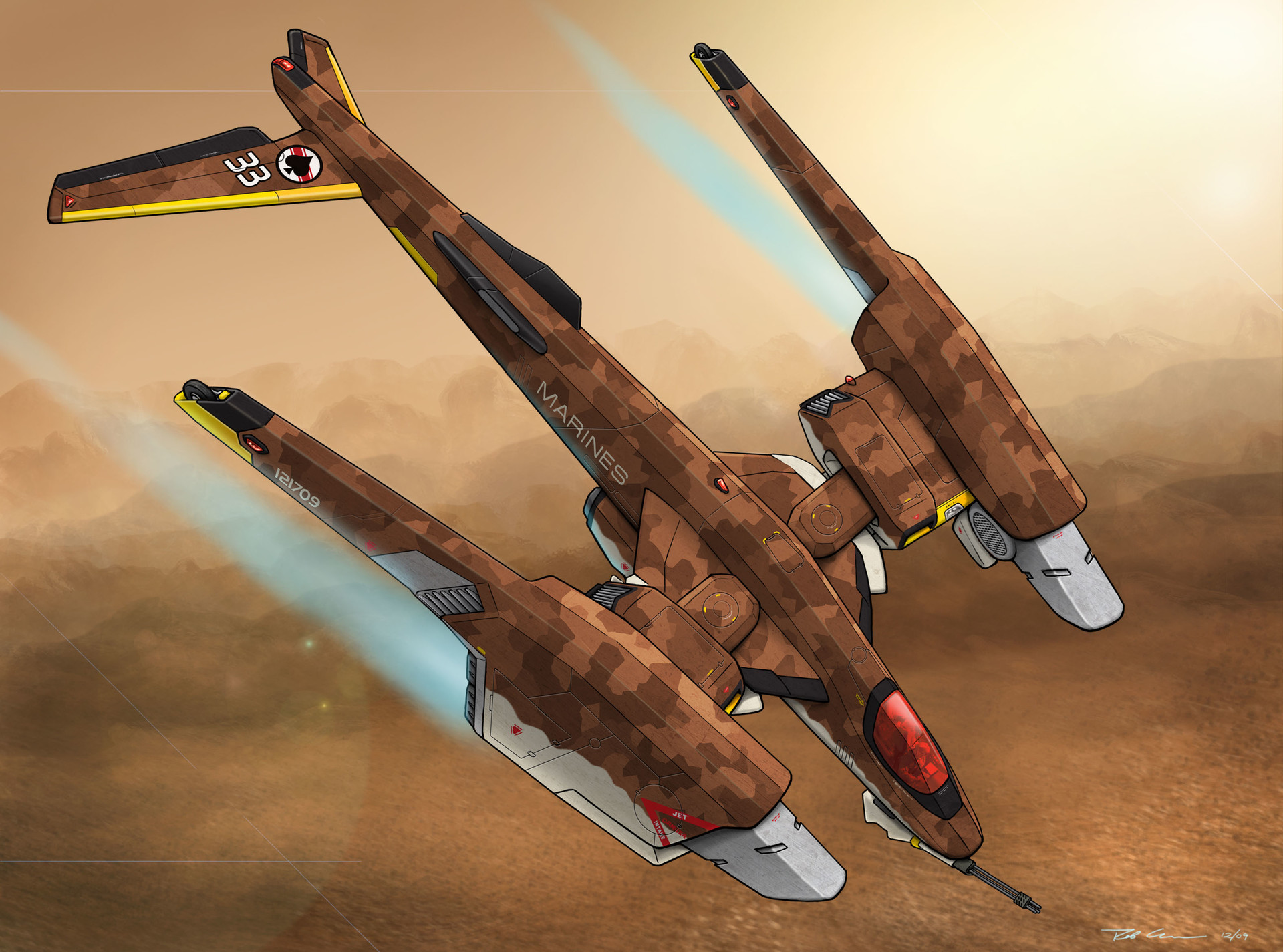 ArtStation - Martian Marines Gunship