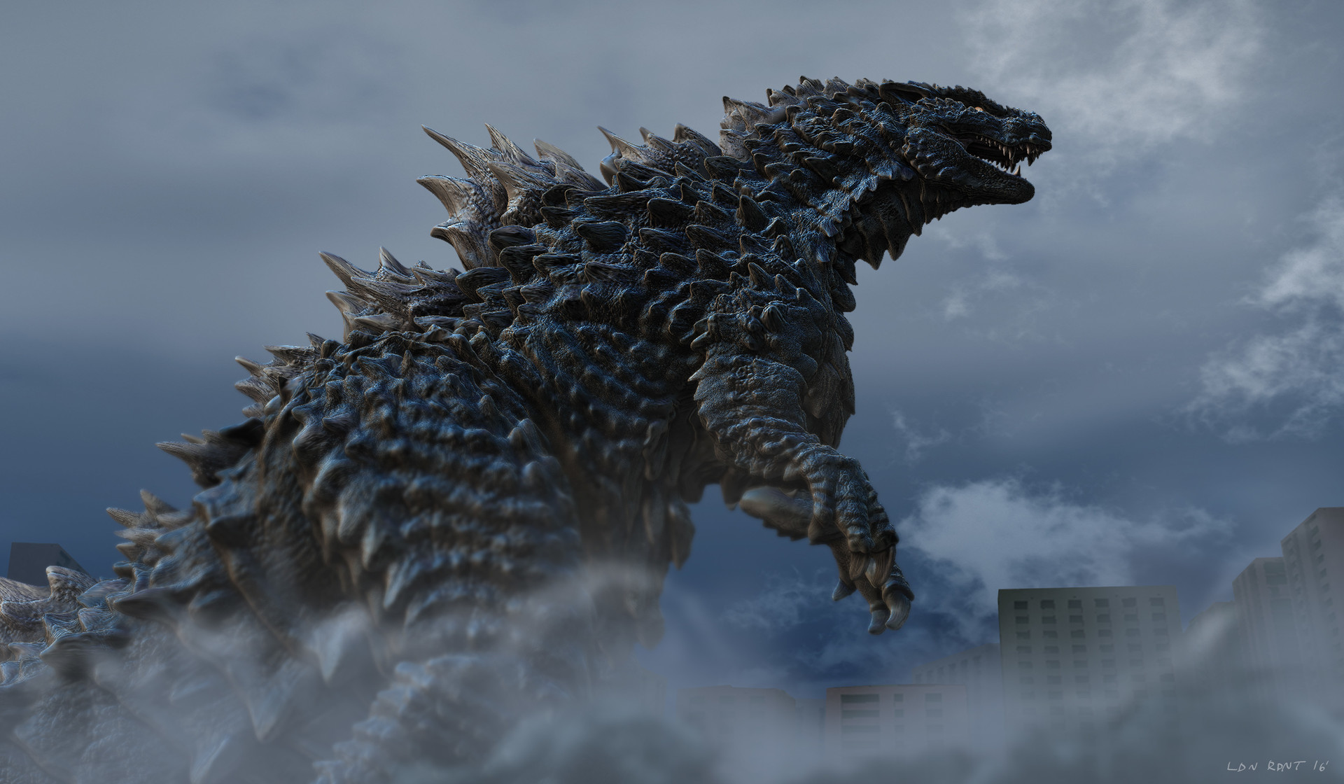 ArtStation - Giant Dinosaur Like Creature with big spines