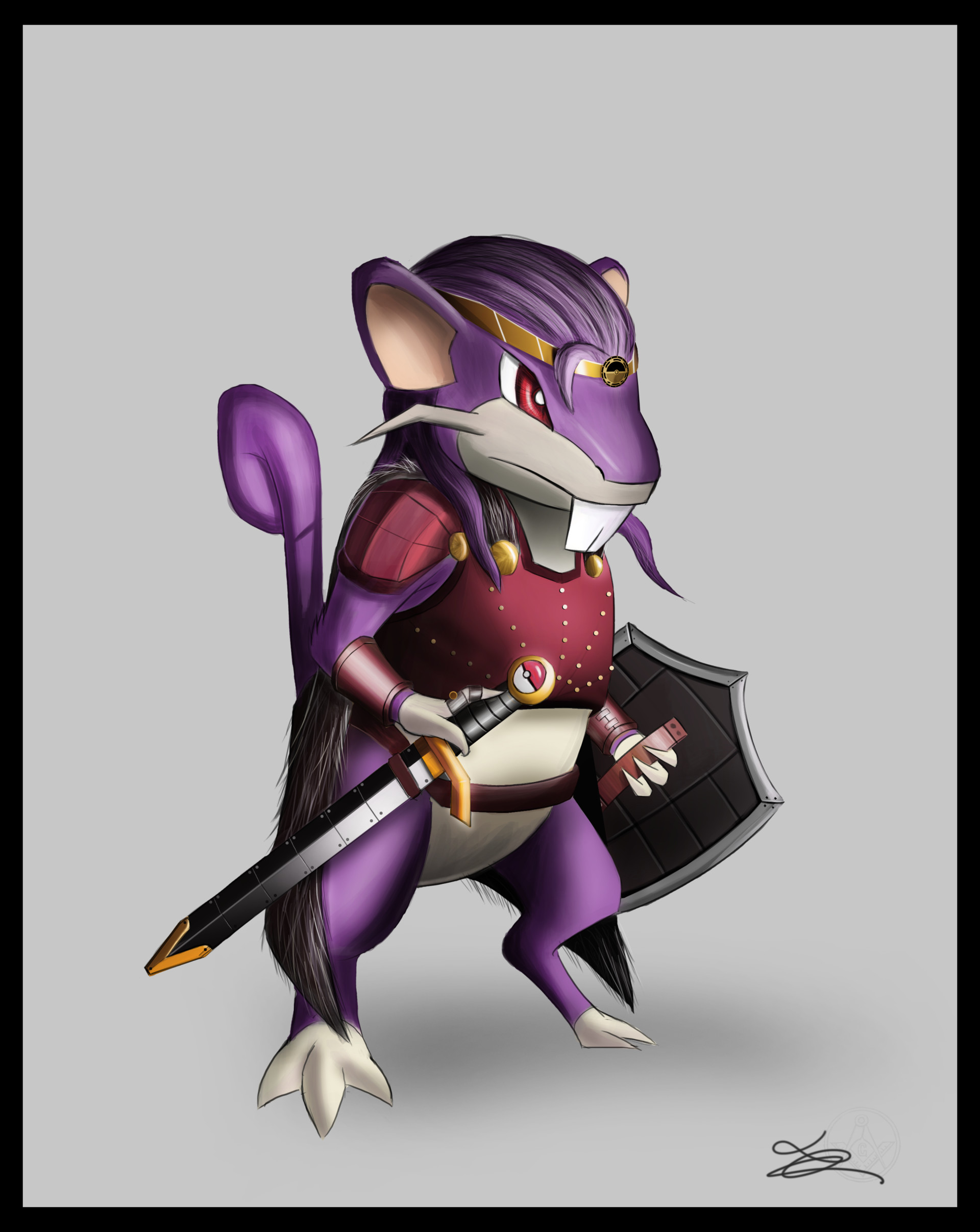 ArtStation - Rattata Arthur the king, luc Chatelain