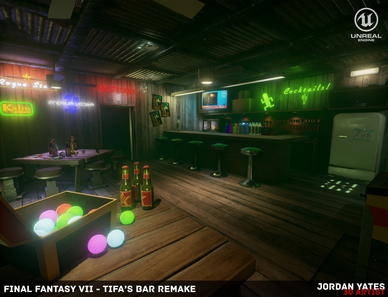 Jordan Yates - [Unreal Engine] Final Fantasy VII - Tifa's Bar Remake