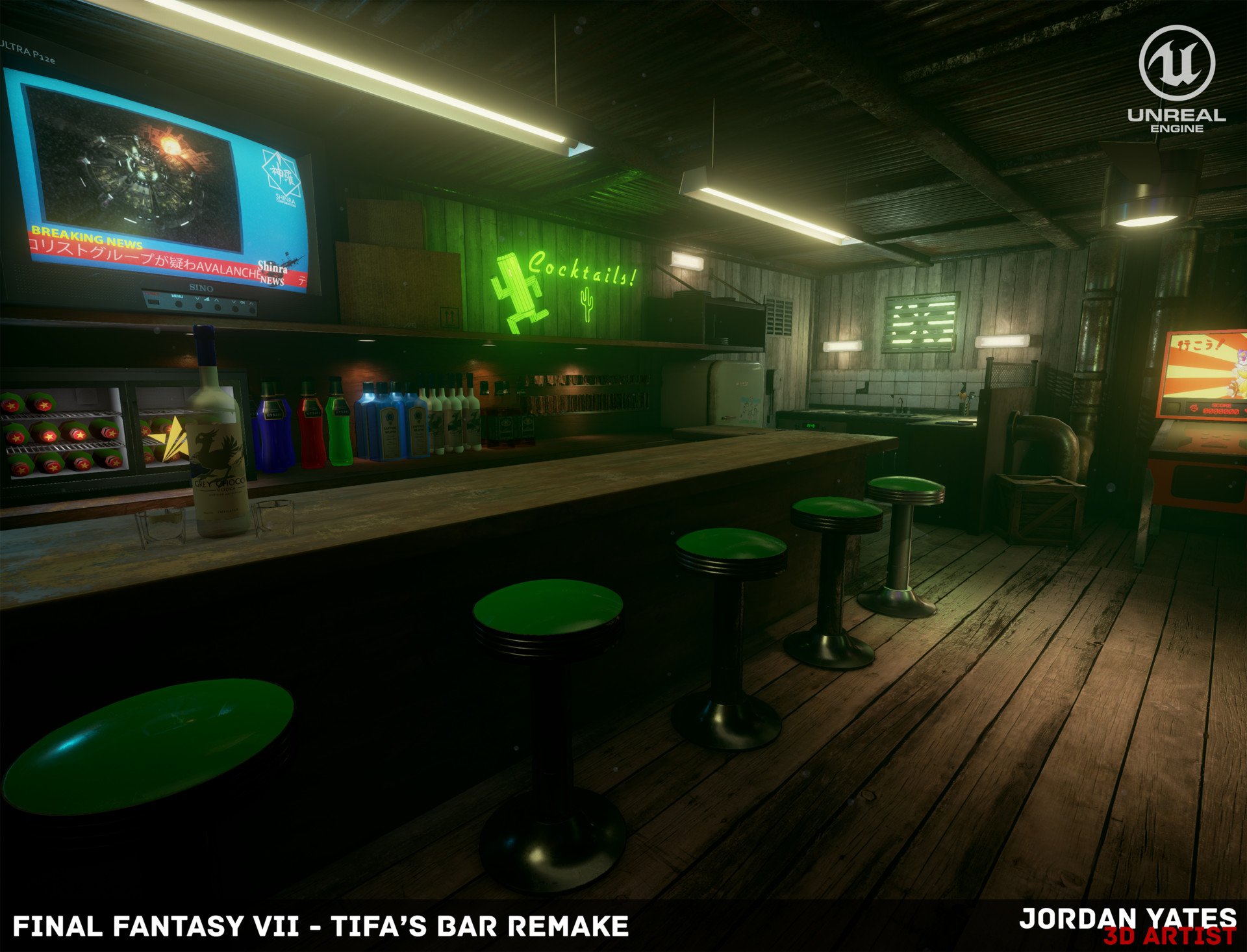 Jordan Yates - [Unreal Engine] Final Fantasy VII - Tifa's Bar Remake