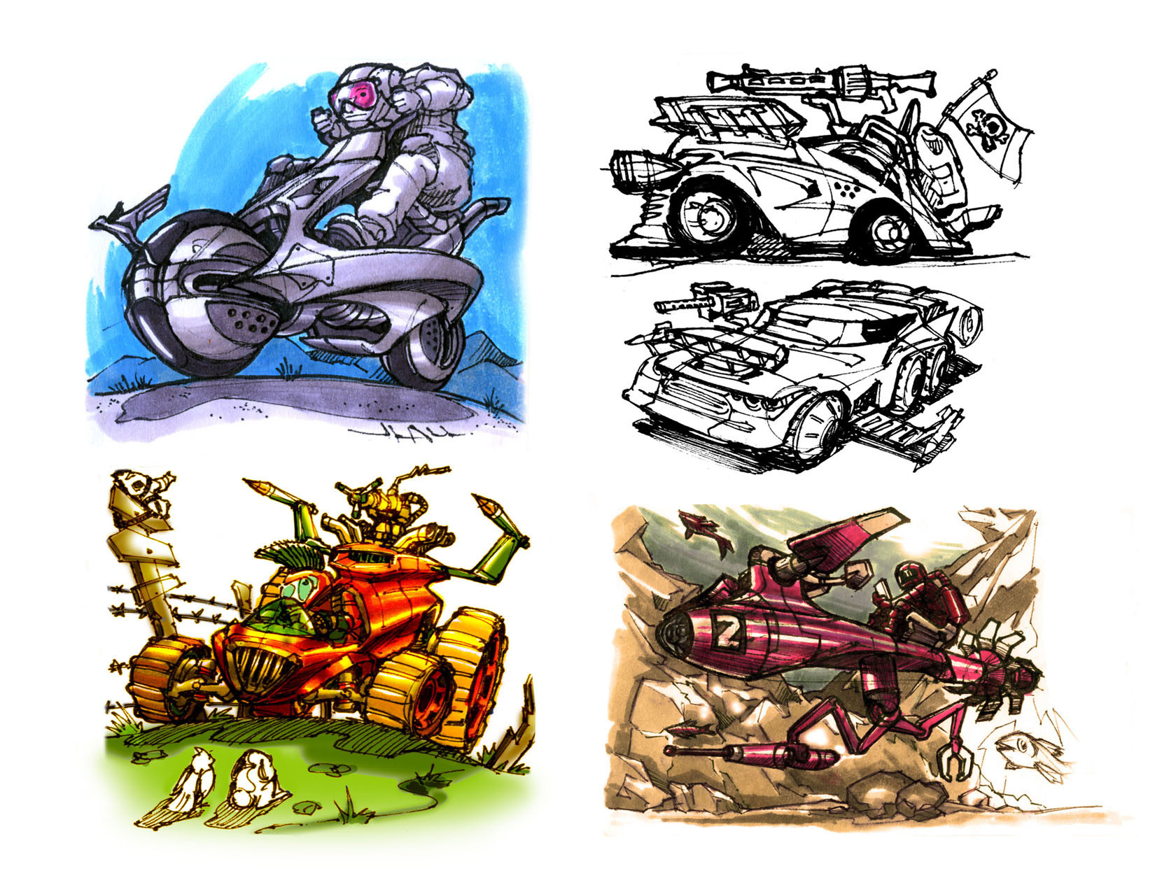 ArtStation - Vehicle Doodles