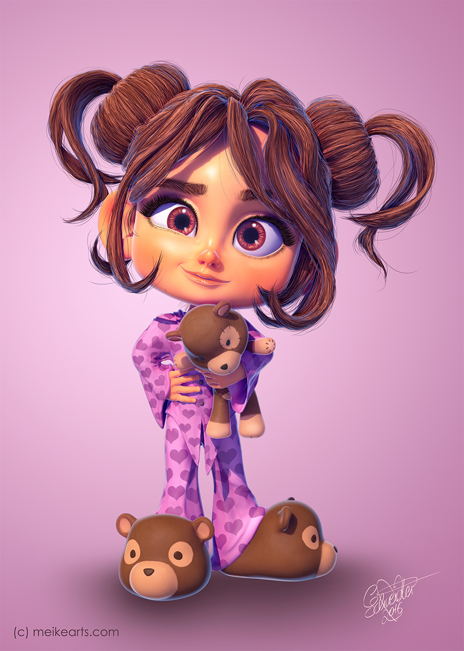 Meike Schneider - 3D CHARACTER LITTLE MARY (2016)