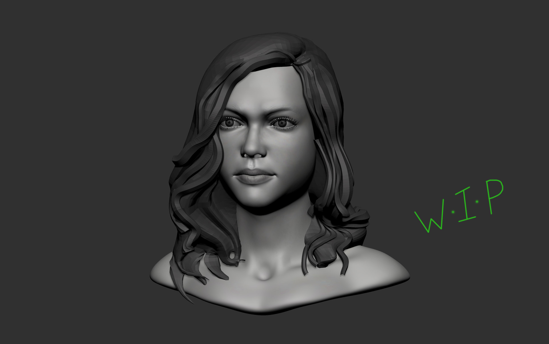 ArtStation - female portrait wip