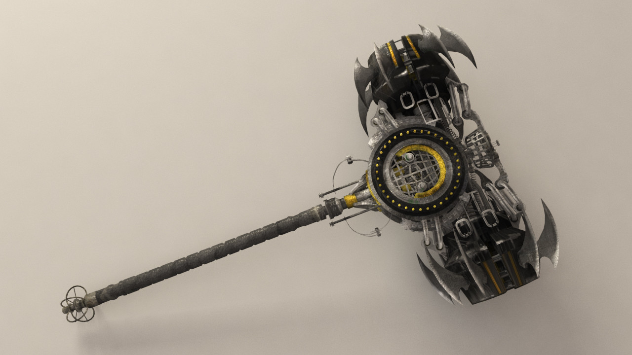 ArtStation - 3D Models hammer rendering with texture