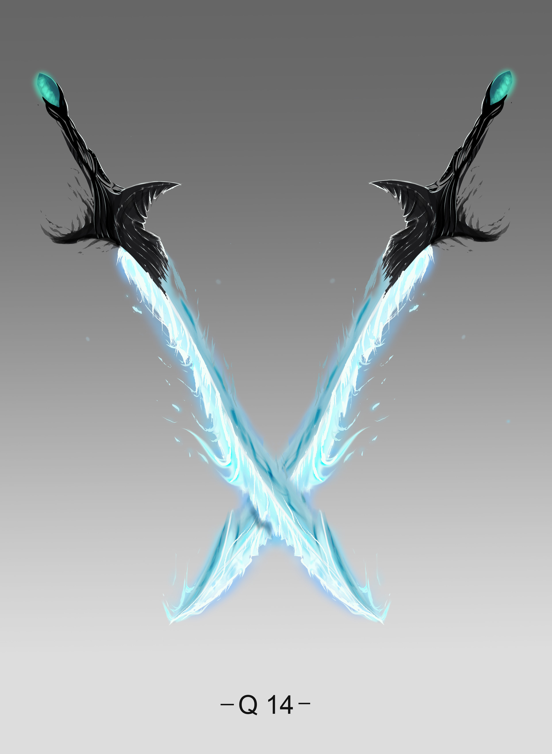 ArtStation - Twin blade daily speedpaint