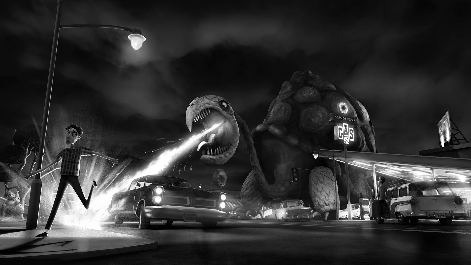 ArtStation - Tim Burton's Frankeweenie: turtle monster attack ArtStation - Tim Burton's Frankeweenie: turtle monster attack