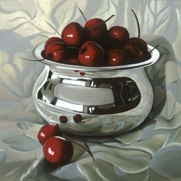 Christian Waggoner - Silvet bowl of cherries