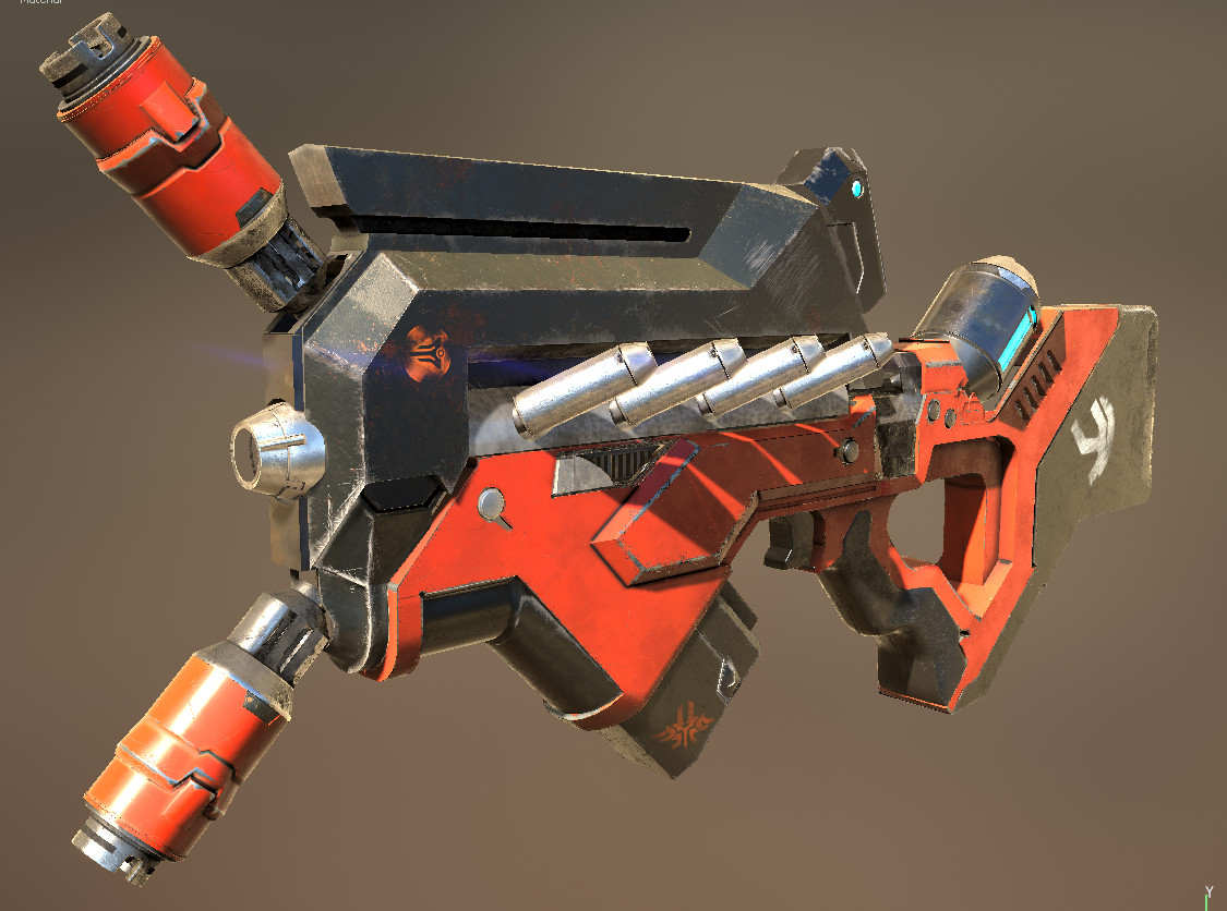 ArtStation - Submachine gun (district 9)