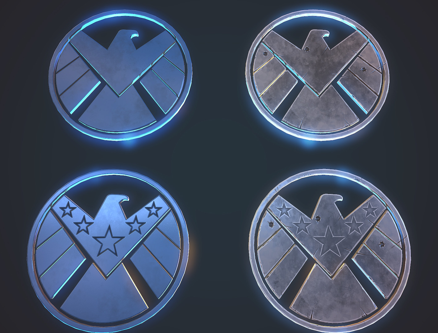 ArtStation - shield victory logo