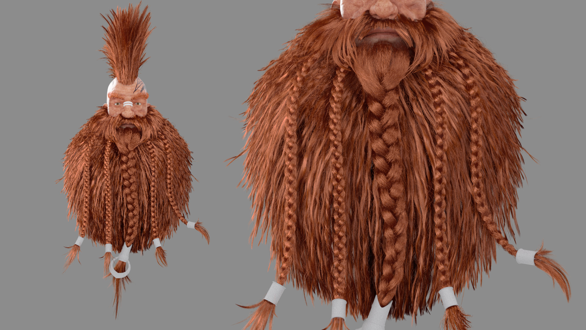 ArtStation - Hair Dwarf Slayer