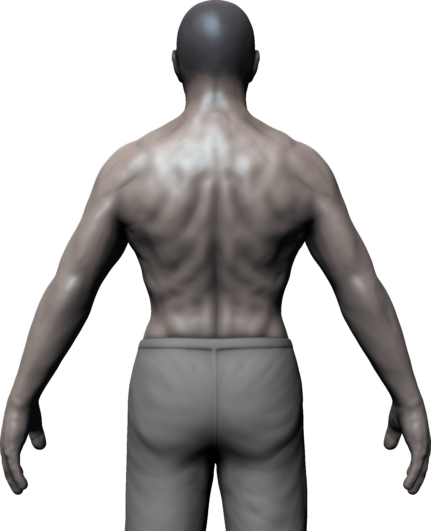 Callum Reid - Human Figure, first attempt, Mudbox