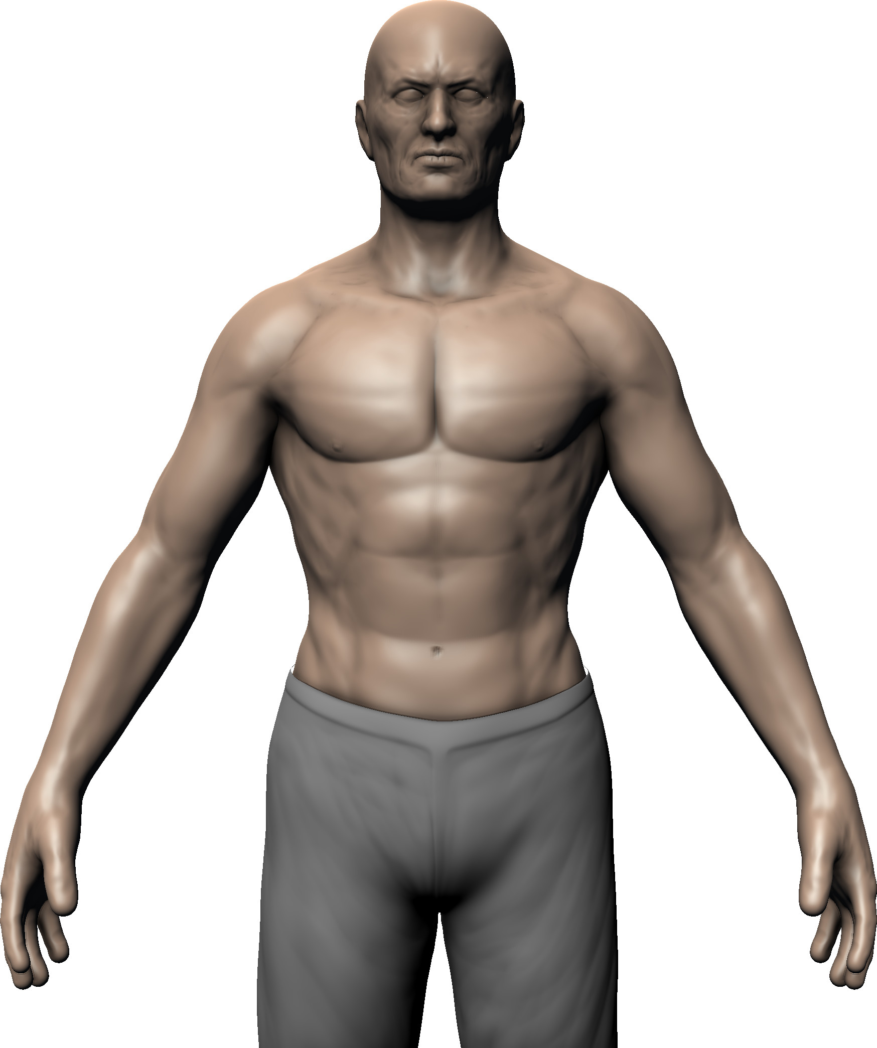 Callum Reid - Human Figure, first attempt, Mudbox