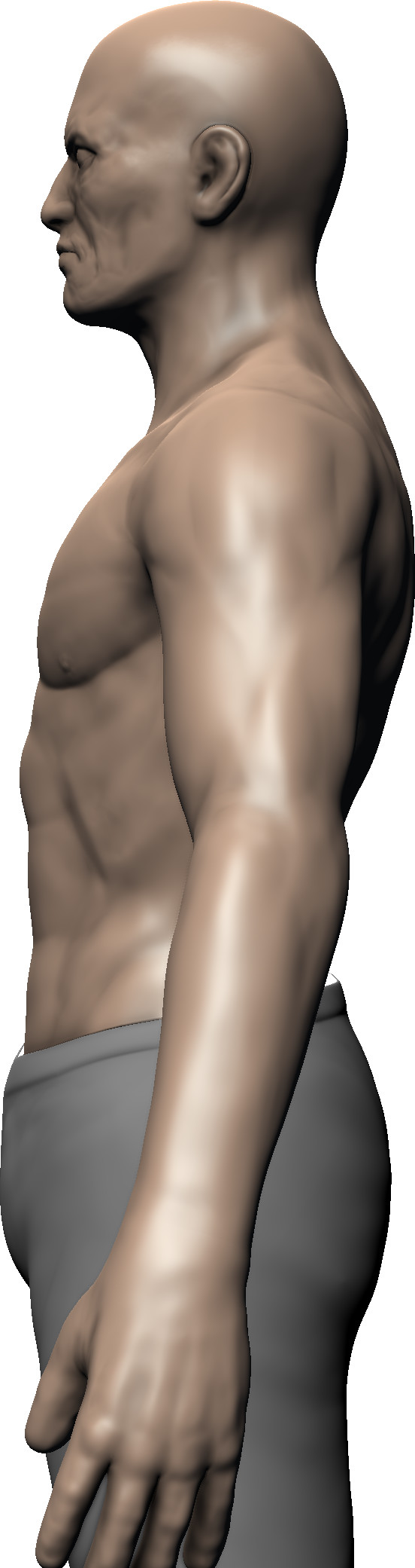 Callum Reid - Human Figure, first attempt, Mudbox