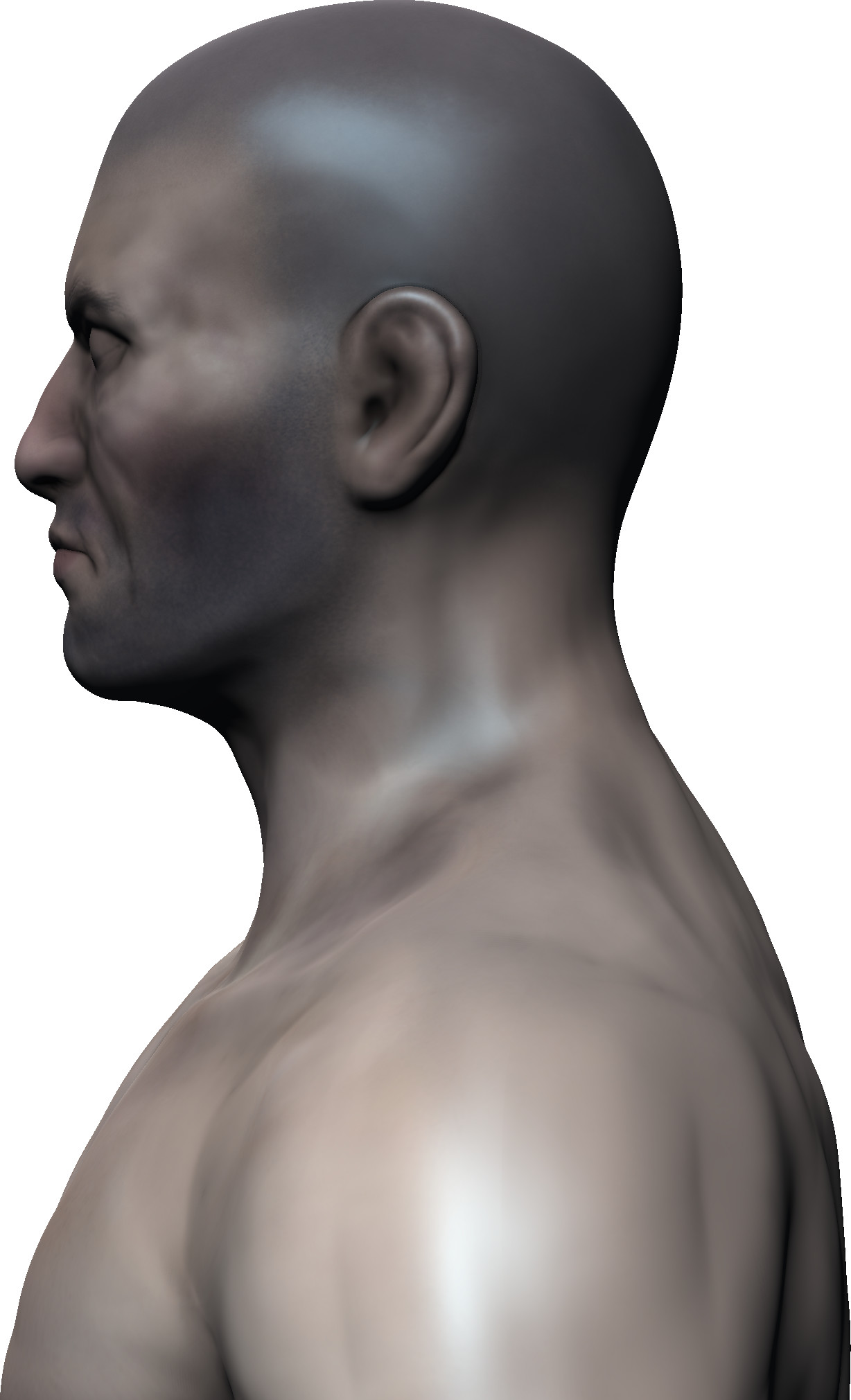 Callum Reid - Human Figure, first attempt, Mudbox