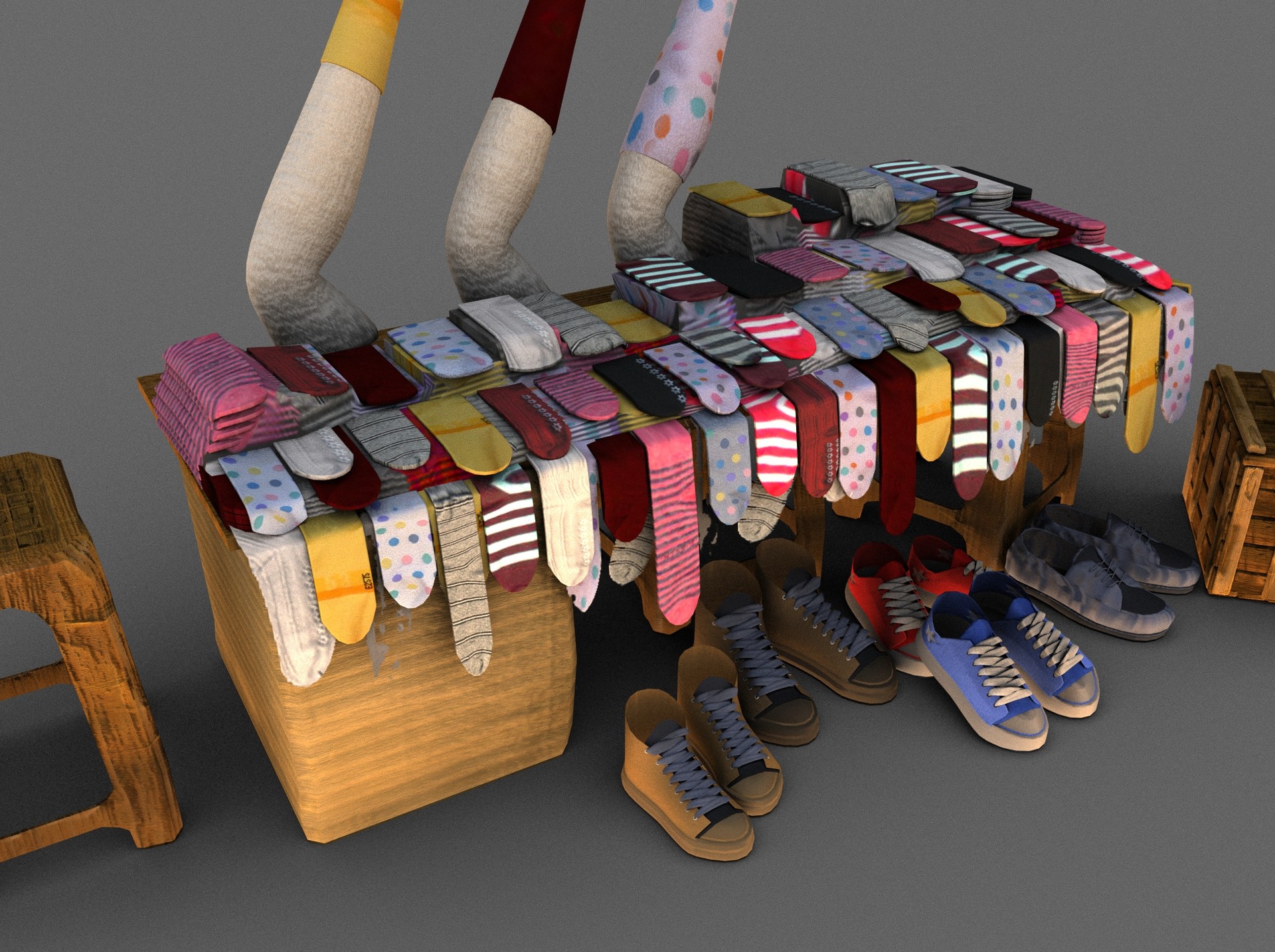 ArtStation - Socks Stalls