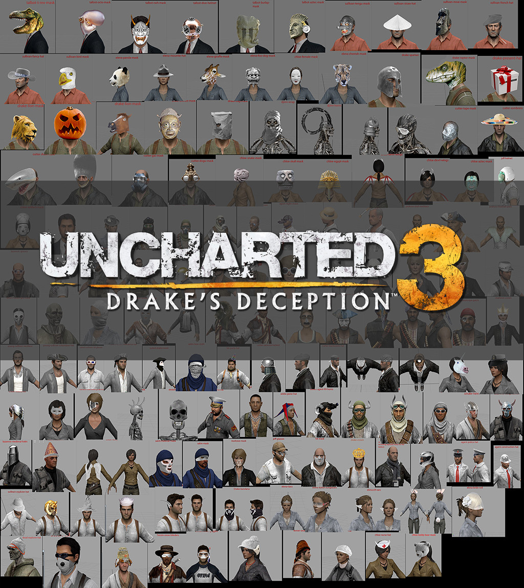 uncharted 3 coloring pages