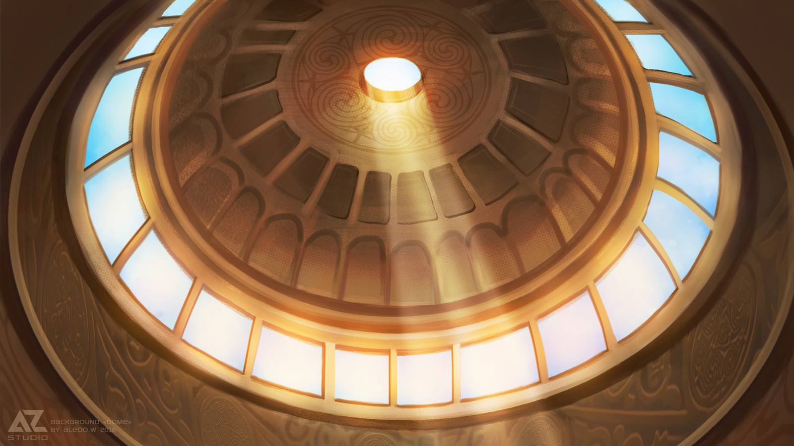 ArtStation - animation backgound Dome