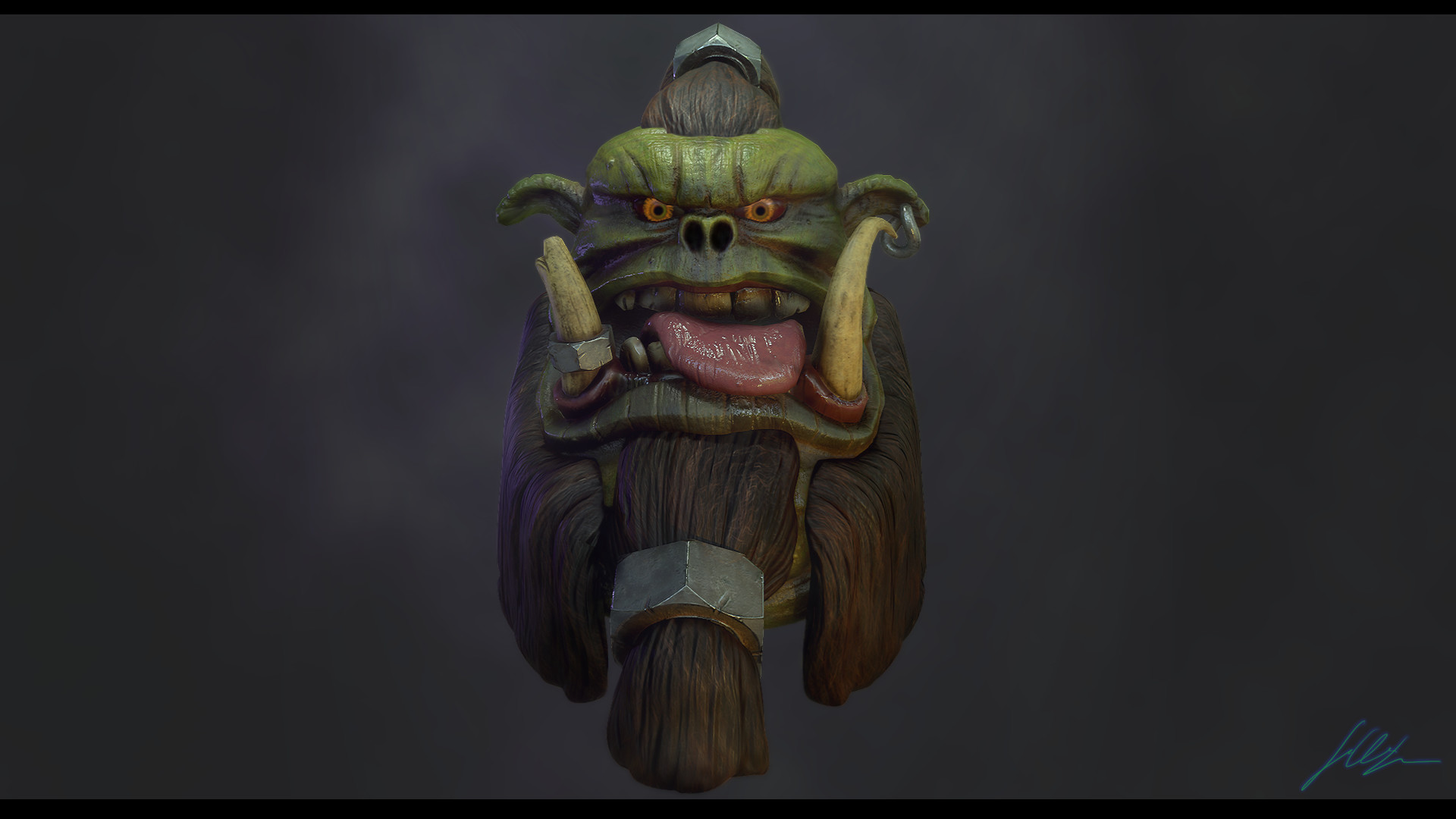 ArtStation - Orc head