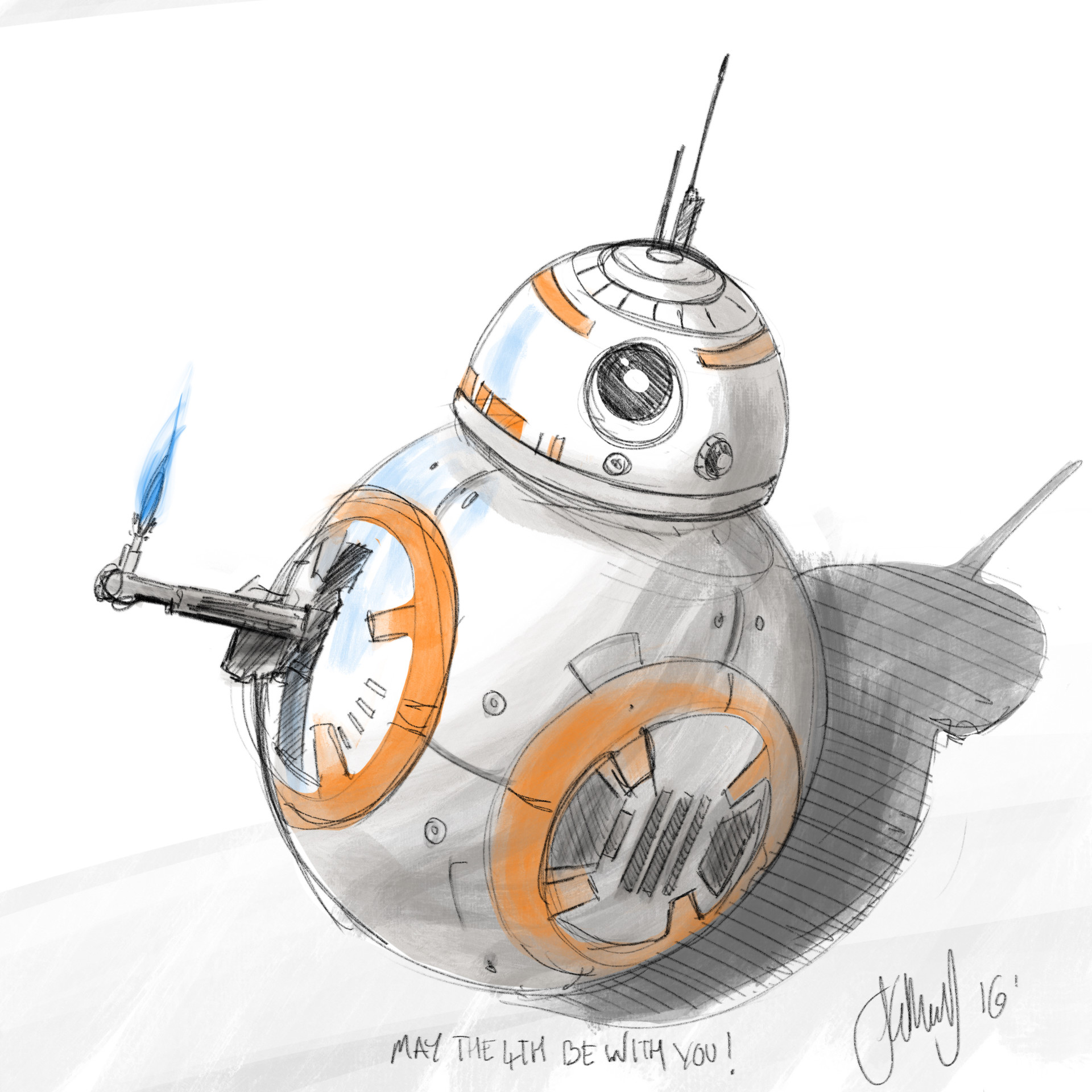 ArtStation - thumbs up for BB8!!