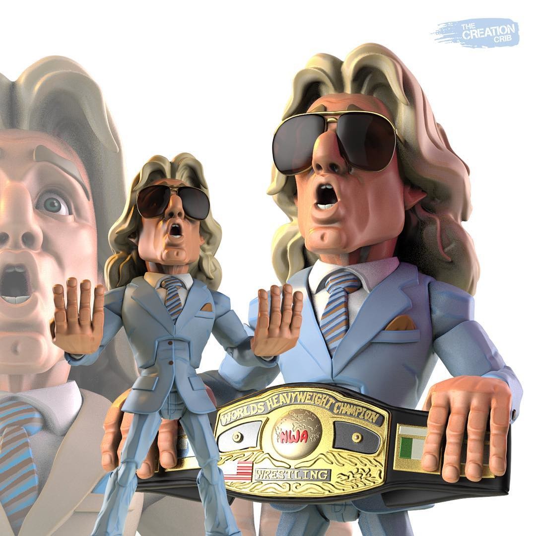 ArtStation - Ric Flair stylized designer figurine