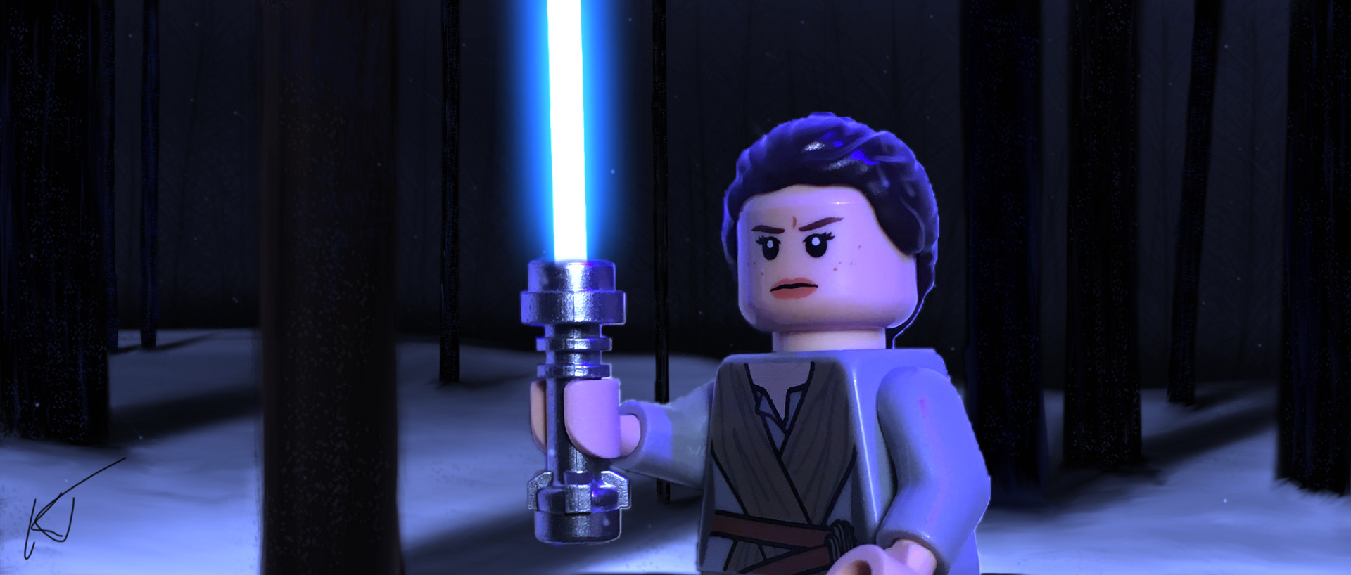 ArtStation - Rey Takes a Stand