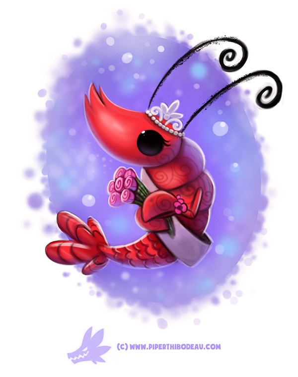 ArtStation - Daily Paint #1270. Prawn Queen